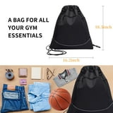 Drawstring Backpack with Shoe Compartment, Versatile Sports Bag for ...