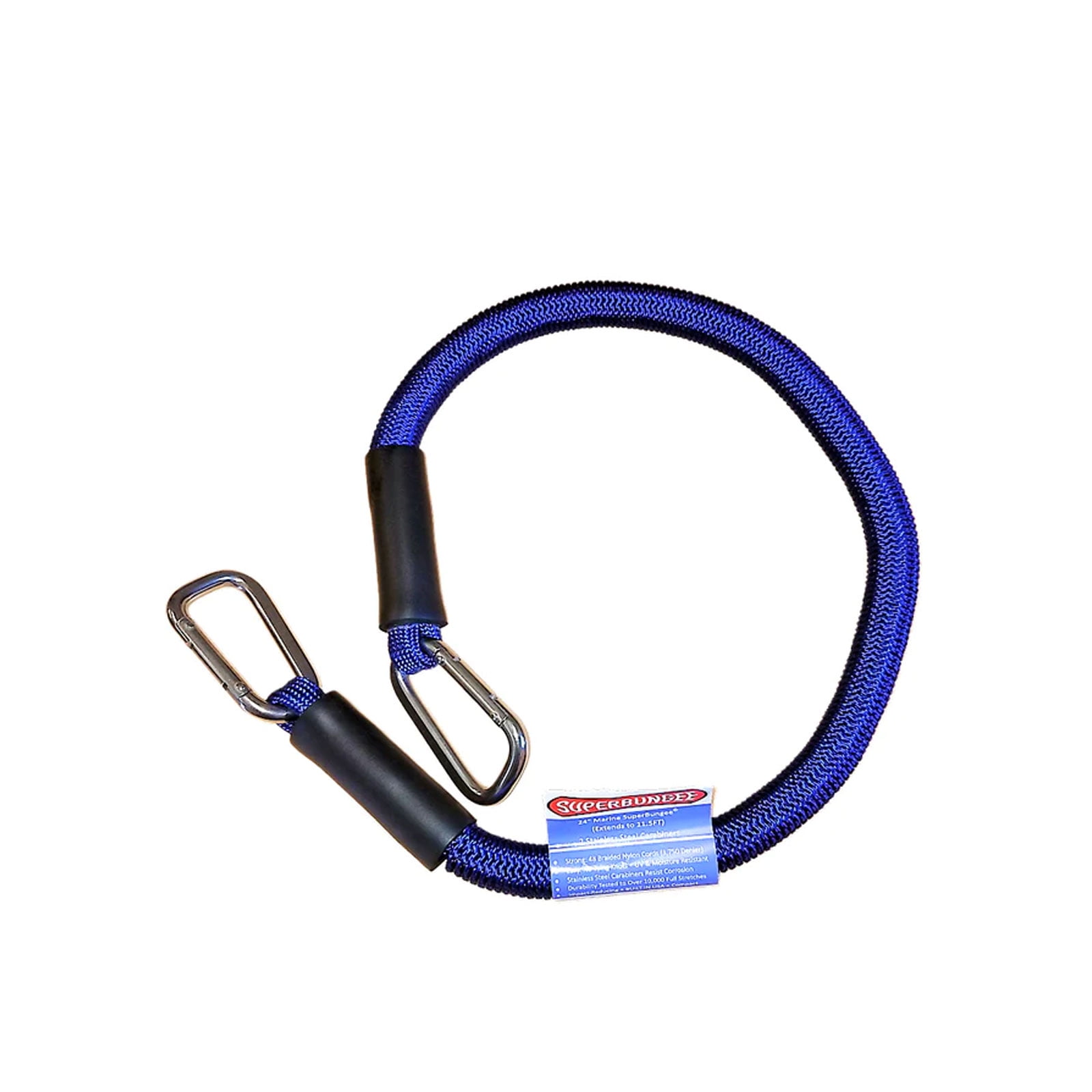 SuperBungee Marine Cord - 24-inch Body with 2 Stainless Steel Hook Ends ...