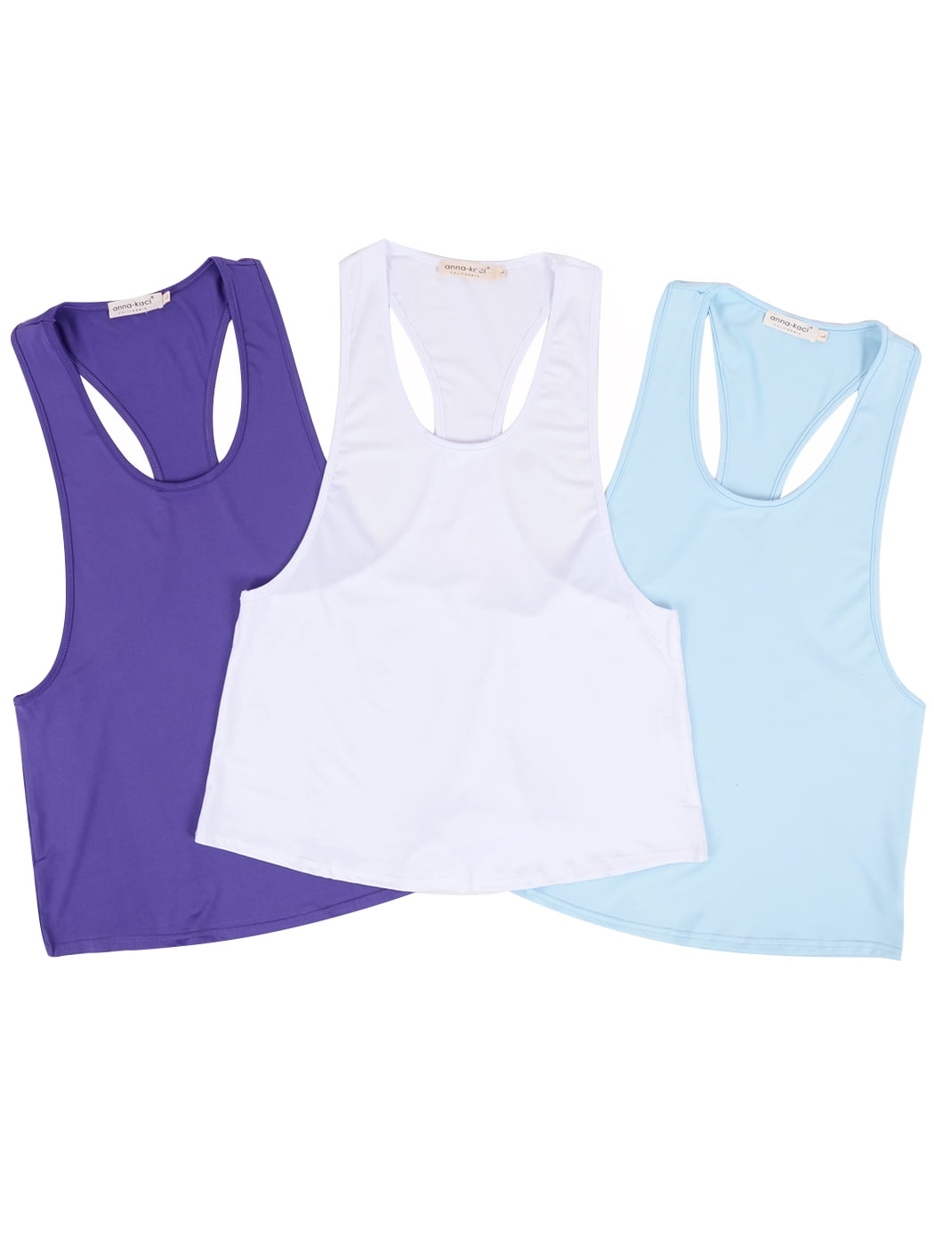 Womens Sleeveless Flowy Loose Fit Racerback Yoga Workout Tank Top