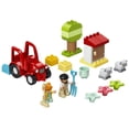 LEGO DUPLO Town Farm Tractor & Animal Care Playset - Creative Fun for ...