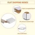 7x5x2 inches Shipping Boxes Set of 25, White Corrugated Cardboard Box ...