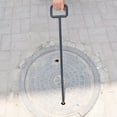 Himition Manhole Cover Hook Steel Manhole Lid Lifter Heavy Duty Outdoor ...