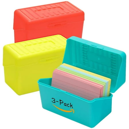 Card Holder 3x5, Index Card Box Organizer Case, 3x5 Flash Note Card ...
