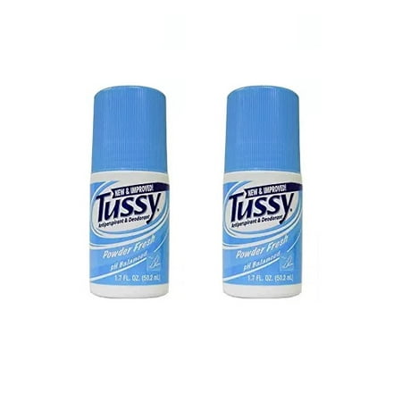 Tussy Roll-on Antiperspirant & Deodorant - Powder Fresh: 1.7 Oz (2 Pack ...