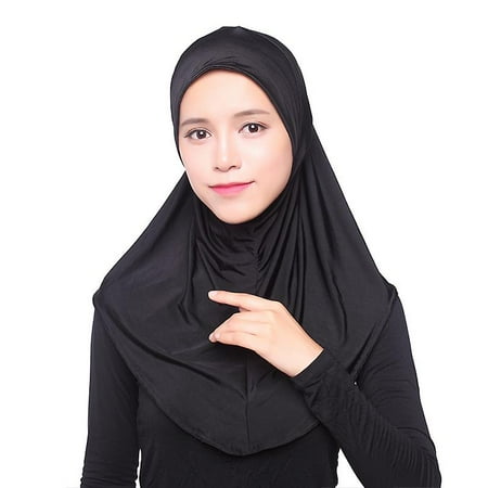Women Muslim Islam Hijab Cap Neck Head Scarf One Piece Instant Cover ...