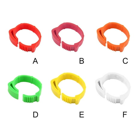 kurtrusly 100X Chicken Leg Rings Poultry Foot Label Plastic Buckle Leg ...