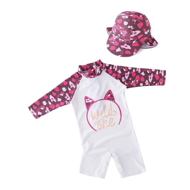 Kid Girls Chic Rash Guard Swimsuit Pool Party Swim Wear Beach Bathing ...