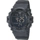 Casio Men's Wide Face Black Digital Grey Resin Strap Watch - Walmart.com