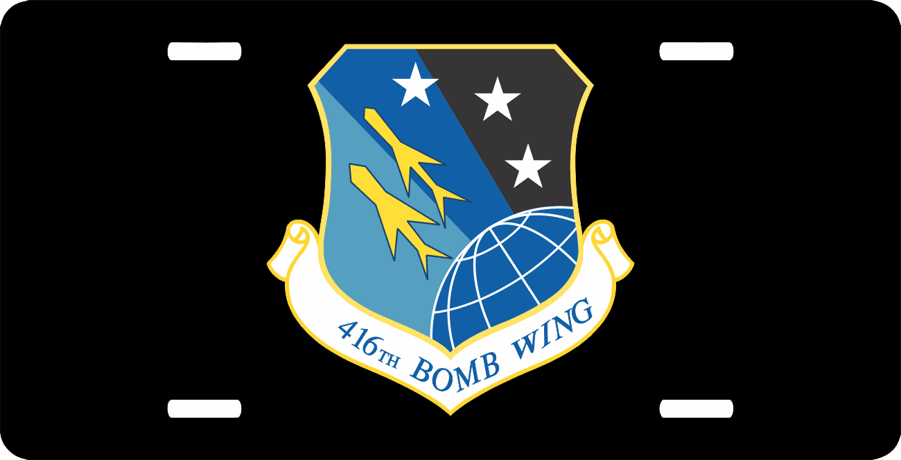 U.S. Air Force 416th Bomb Wing License Plate - Walmart.com