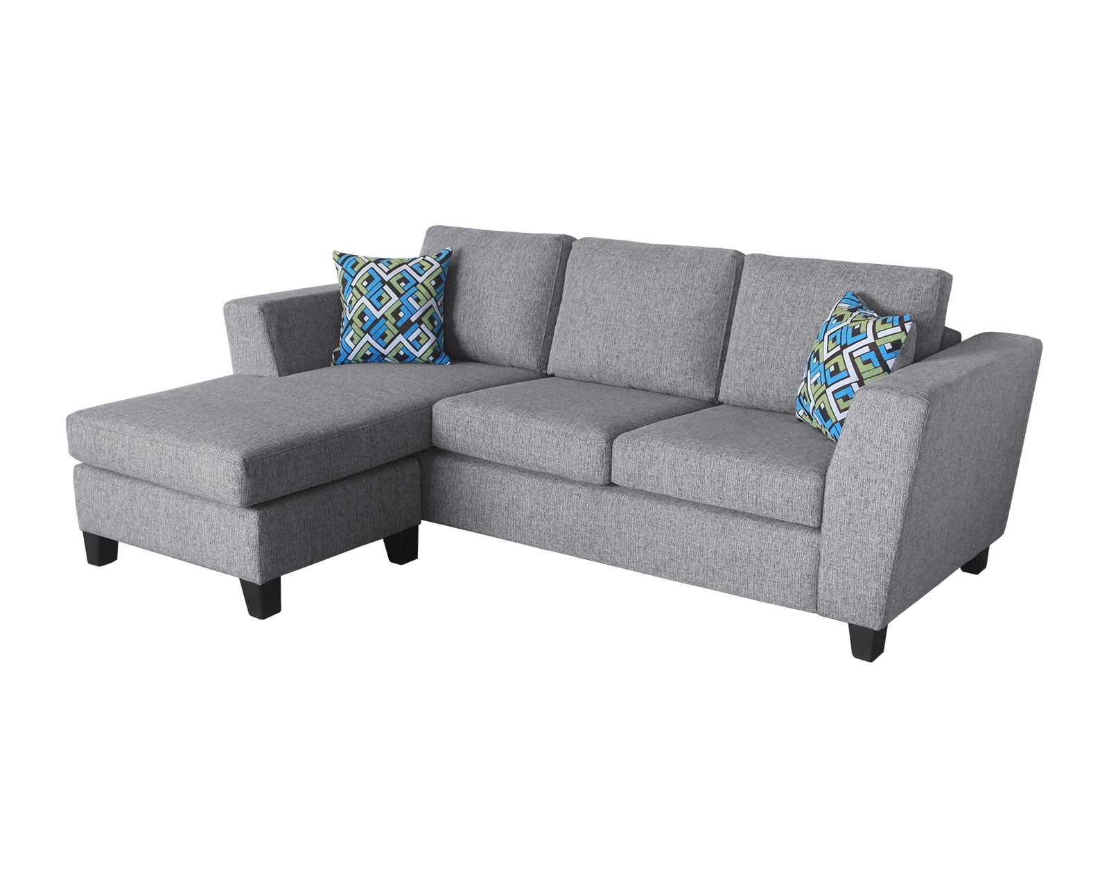 Sala Esquinera Amosa gdl Sedona Gris Plata 220 x 140 cm convertible a ...