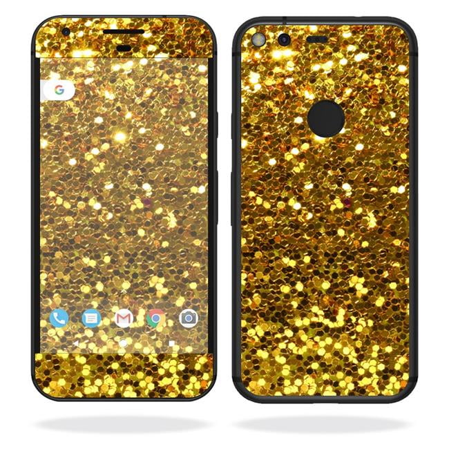 MightySkins GOOPIXL-Gold Glitter Skin for Google Pixel XL 5.5 in. Wrap ...