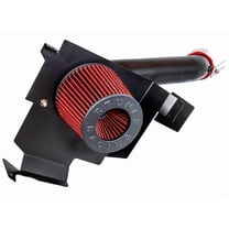 RTUNES RACING BLACK PIPE HEAT SHIELD COLD AIR INTAKE KIT + FILTER ...