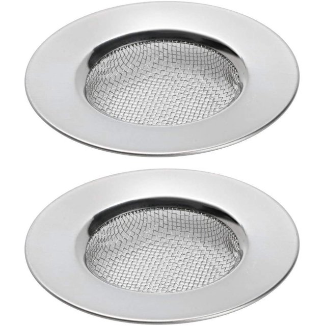 Set Of 2 Sink Strainers For Shower Catch Hole Hair Catcher Tub Or