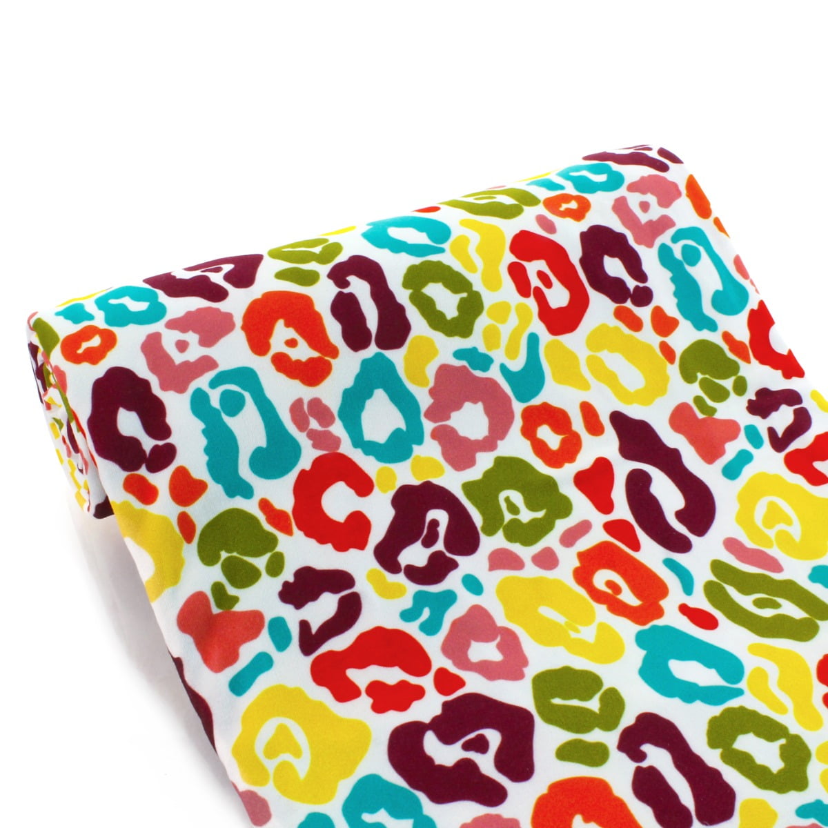 Rainbow Cheetah DBP Fabric - Double Brushed Polyester 4 Way Stretch - 1 ...