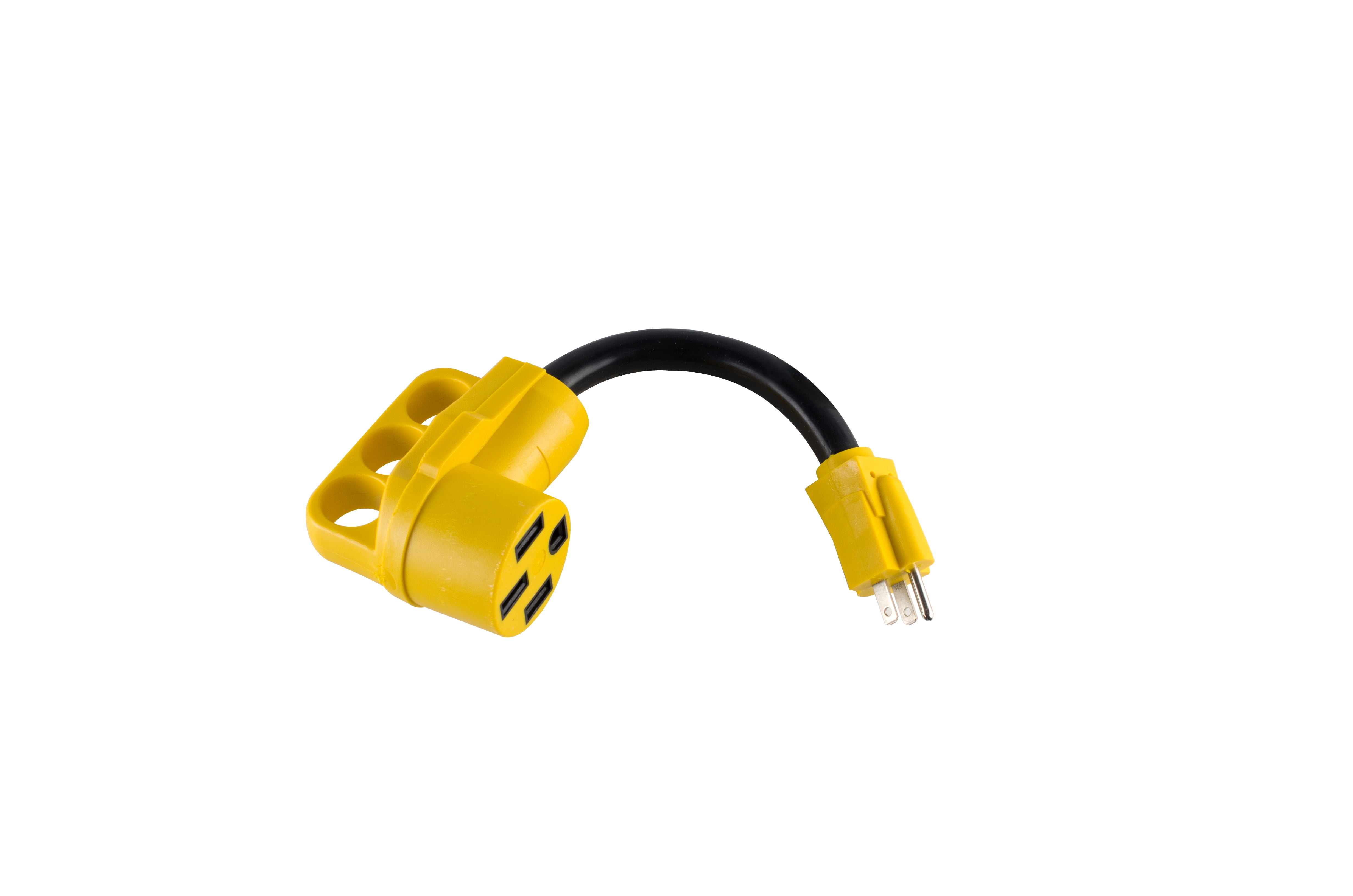 MaxxHaul 80708 Dogbone RV/Electrical Adapter 15Amp Male to 50 Amp ...