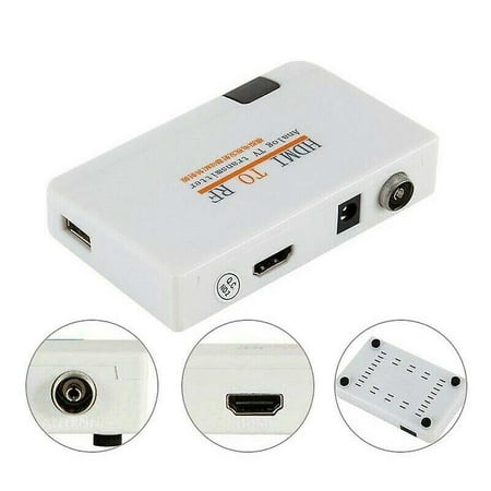 HDMI To RF Coaxial Modulator Converter Signal TV Transmitter Box With ...