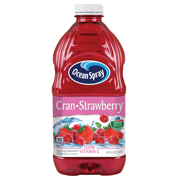 Ocean Spray Cran-Strawberry Juice, 64 Fl. Oz. - Walmart.com - Walmart.com