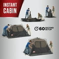 Coleman 6-Person Instant Cabin Camping Tent, 10'x9', Rainfly, 60-Second ...