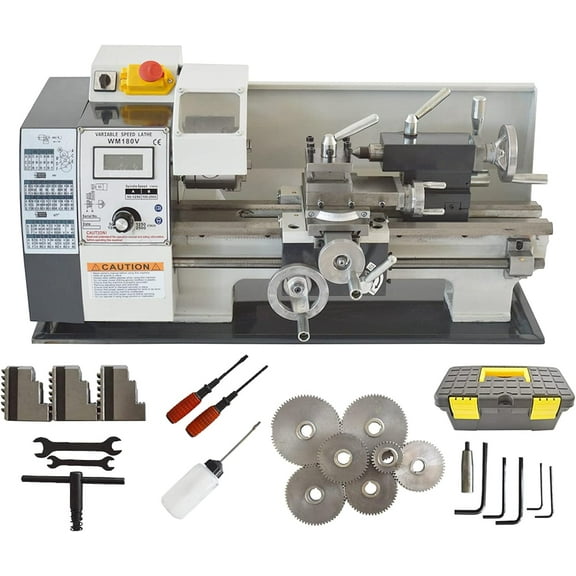 7*12" Precision Metal Bench Lathe Thread Metalworking Lathe Metal ...
