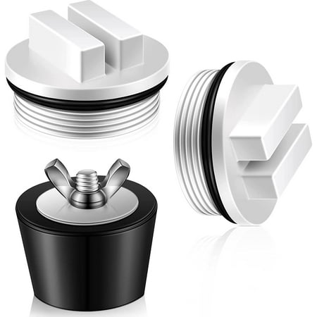 3 Pcs 1.5" Threaded Pool Spa Return Line Plug Rubber Plugs for Pool ...