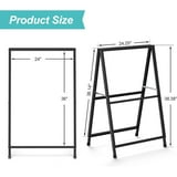 Sandwich Board Signs Outdoor A-Frame Sign Holder 24x36 inches, Black ...
