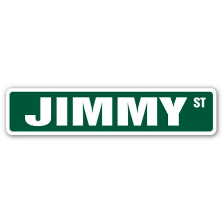 JIMMY Street Sign Childrens Name Room Sign | Indoor/Outdoor | 24" Wide ...