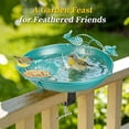 Bird Bath Deck Mounted 12", Balcony Fence Railing Clamp Birdbath with ...