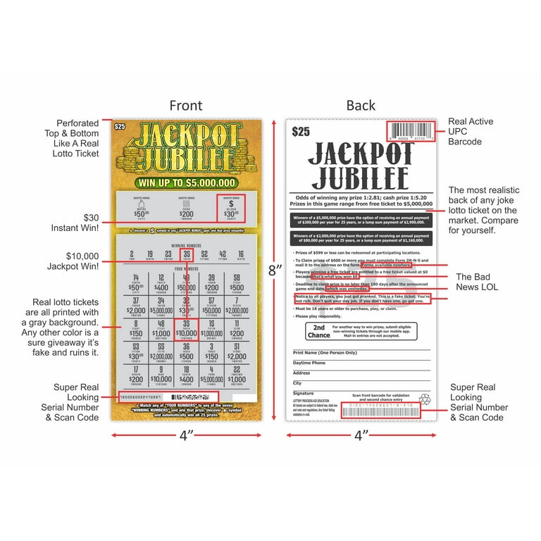 Scratch Lottery Ticket Template