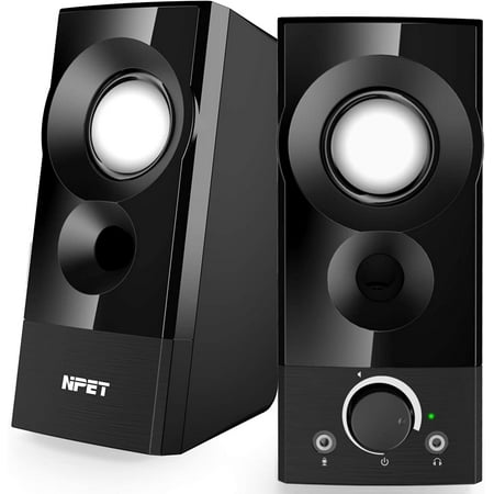 CS20 Computer Speakers, 2.0 Channel PC Desktop Speaker, Enhanced Stereo ...