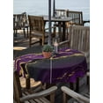 Abstract Marble Texture Round Outdoor Tablecloth with Umbrella Hole ...
