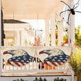 RKSupls Eagle Head Flag Vintage Worn Patriotic Half Round American Flag ...