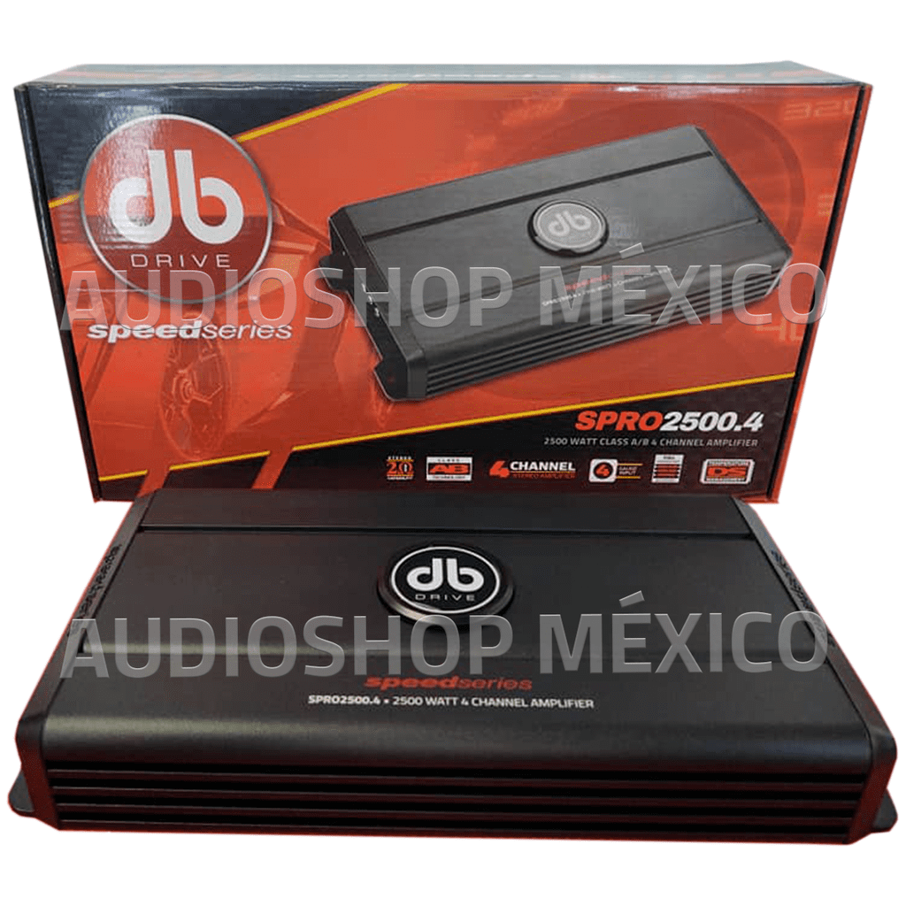 Amplificador 4 Canales DB Drive SPRO2500.4 2500 Watts Clase AB 2 Ohms ...