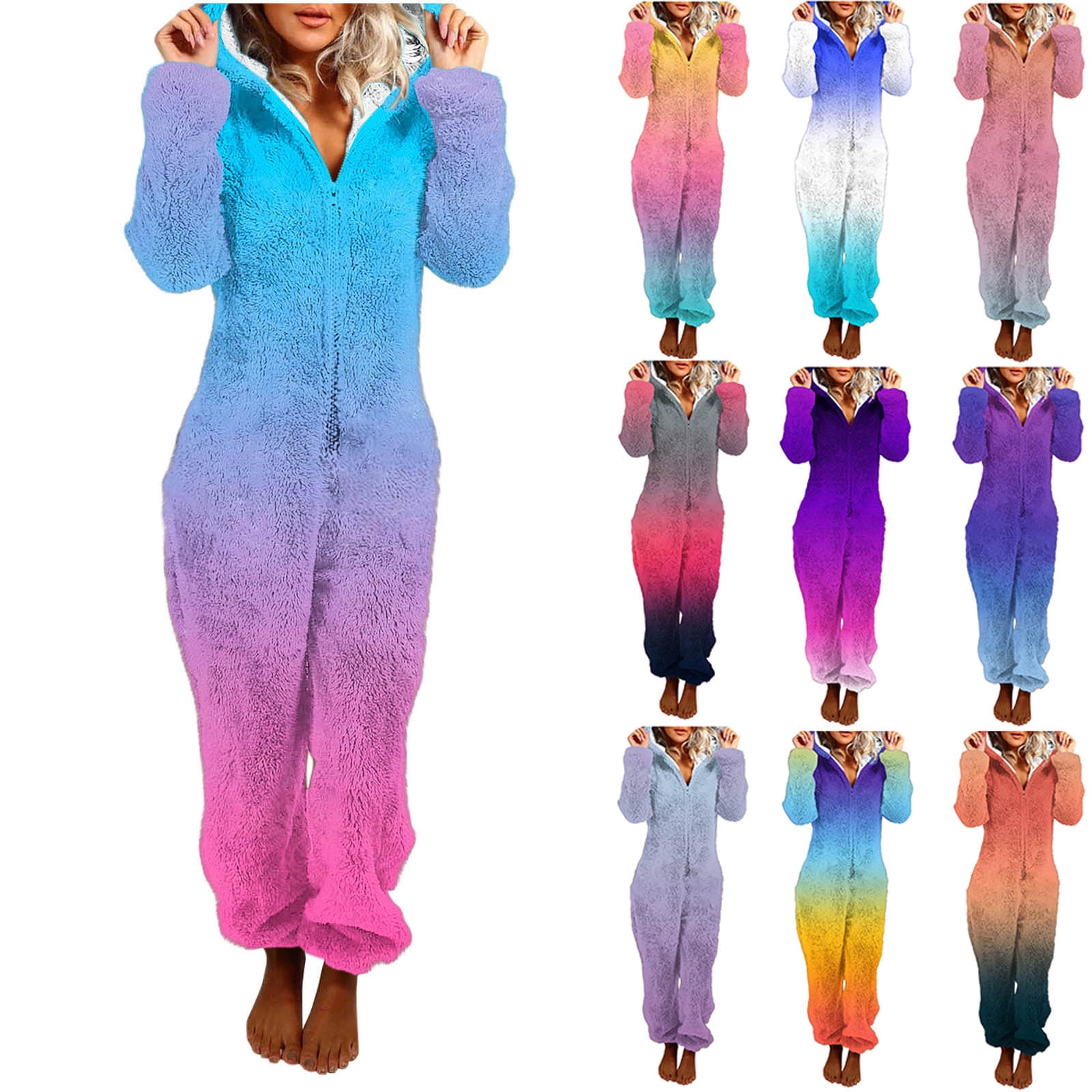 Click here for Frostluinai Womens Fleece Onesies Pajamas Jumpsuit... prices