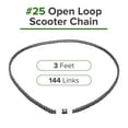 #25 Open Loop Scooter Chain - 3 Feet (144 Links) with Master Link ...