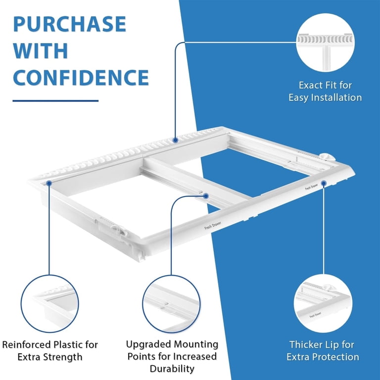 Frigidaire Fresh Drawer Replacement 240364787 Crisper Pan Cover For ...