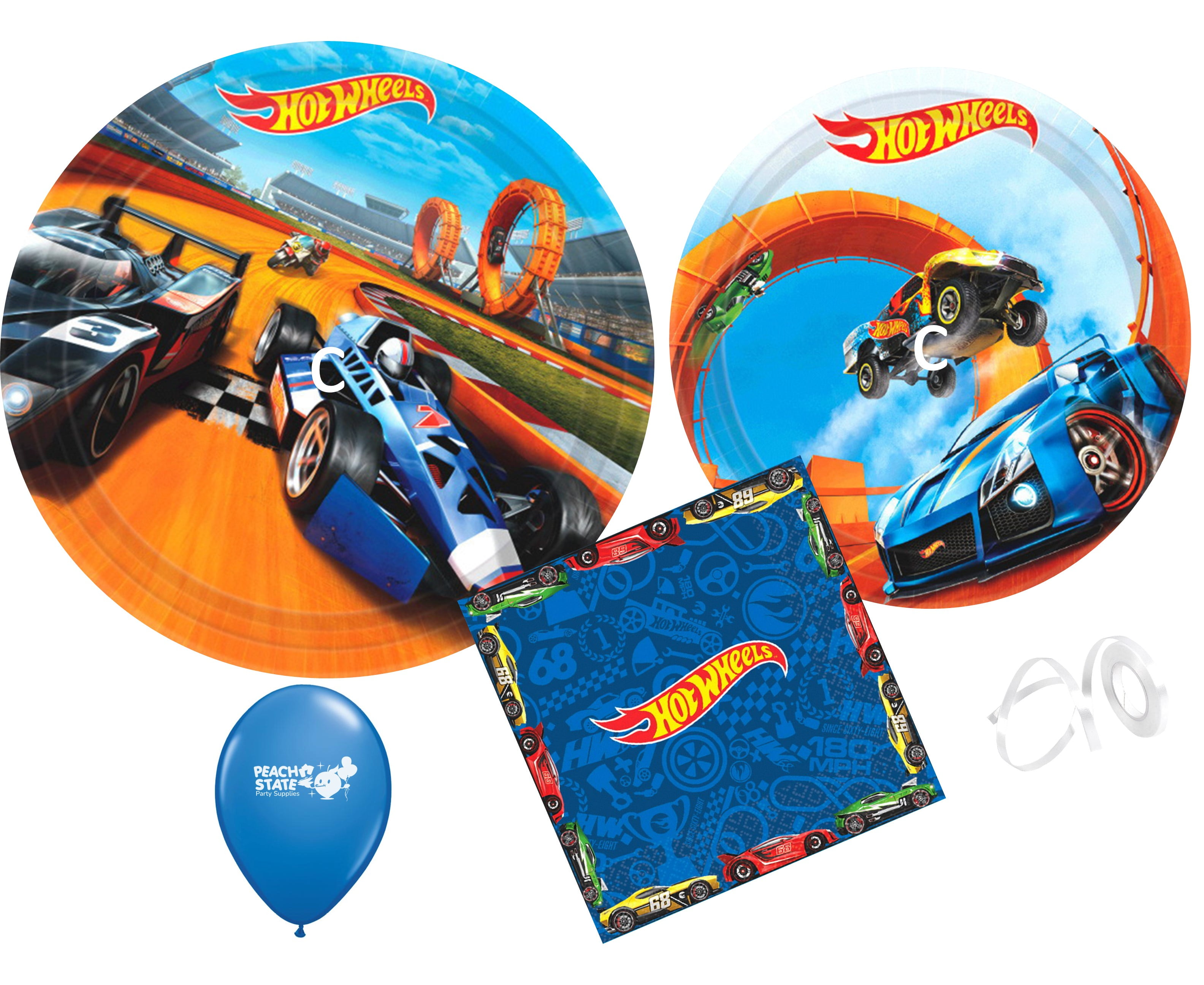 Hot Wheels Birthday Party Supplies Bundle | Hot Wheels Plates | Hot ...