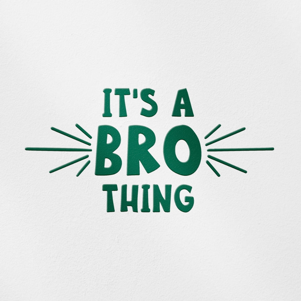 Transparent Decal Stickers Of Its A Bro Thing (Green) Premium ...