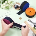 5 Yards Black Pink Edges Flat Elastic Band 1.5inch Wide Nylon Elastic ...