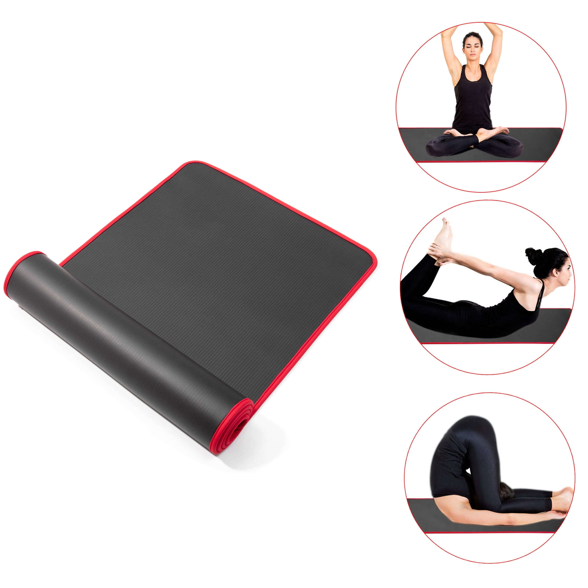Yoga Mat Thick Yoga Mat Damp Proof Non Slip Anti-Tear Pad 10mm Thick ...