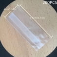 200pcs Clear Nonstick Candy Wrappers - 3.8"x 1.5" Semi-Sealer Bags for ...