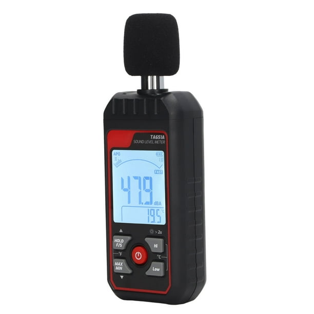 Noise , Accurate Measurement Red Light Alarm Quick Response Sound Meter ...