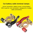 BIMZUC 2pcs Car Battery Terminal Connectors Quick Release Cable Clamps ...