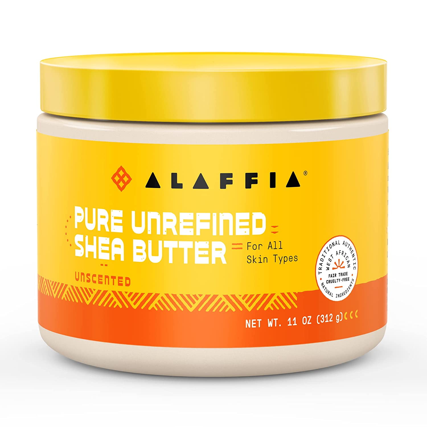 Alaffia Pure Unrefined Shea Butter, Unscented 11 oz - Walmart.com