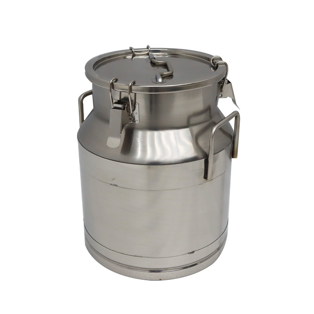 INTBUYING Milk Pail Oil Can Bucket Pail with Embedded Silicone Sealed ...