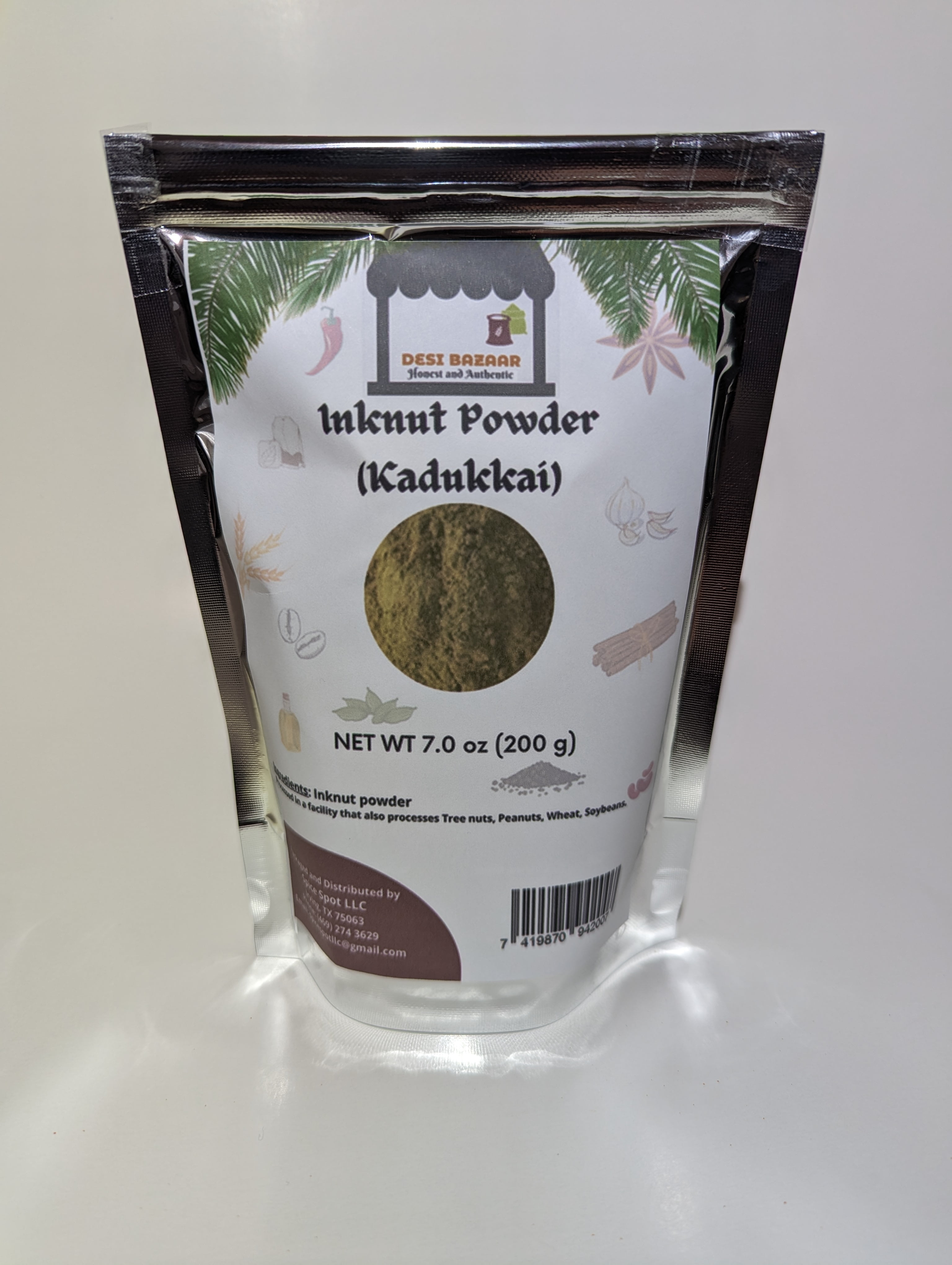 Inknut (Kadukkaai / karakkaya / Haritaki) powder 200g - Walmart.com