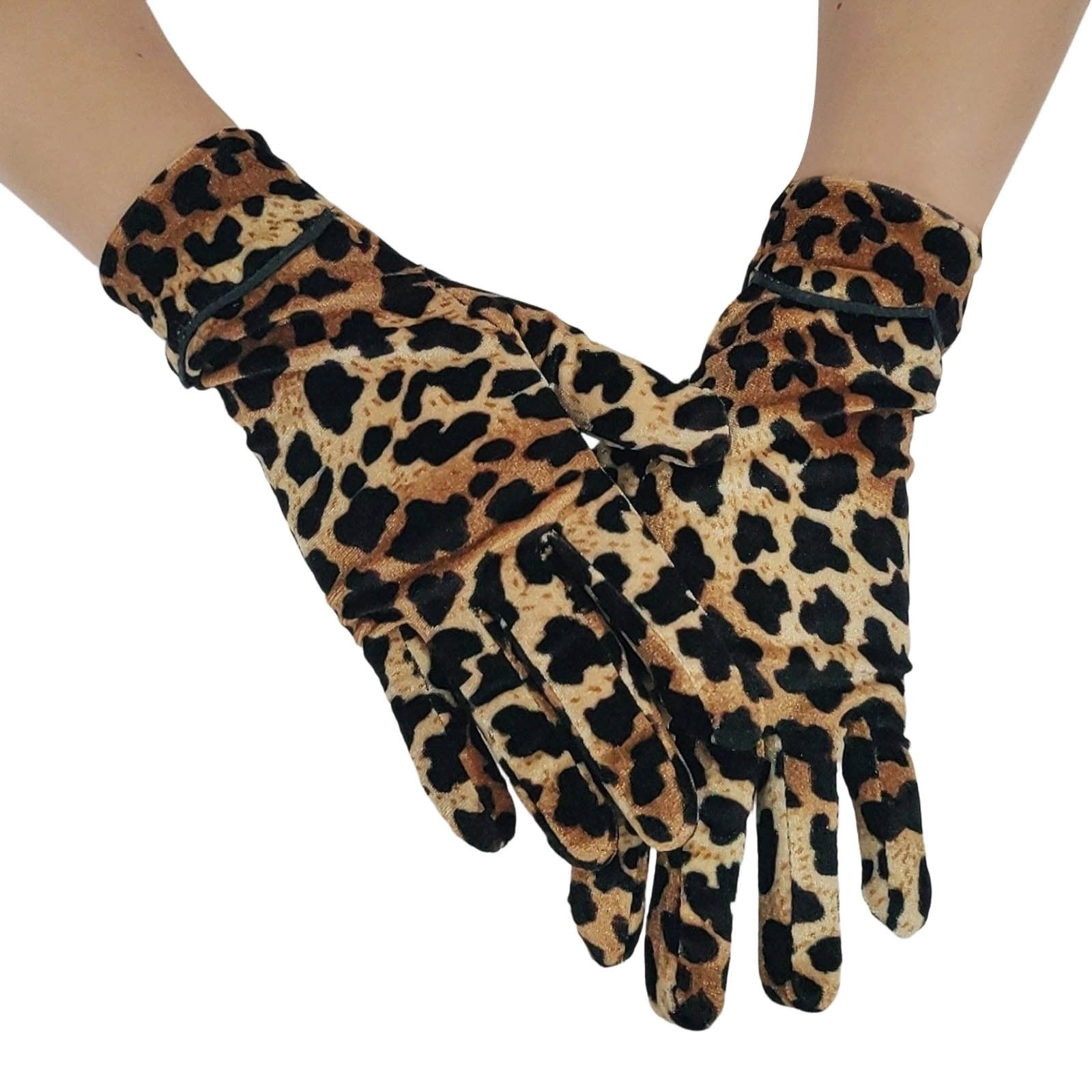 Click here for Jclpshii Gloves Mittens For Leisure Velvet Leopard... prices