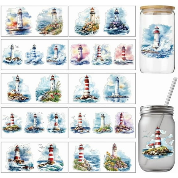 10 Pcs Cartoon Bee Theme Cup Printing UV Transfer Papers 10 Styles Bees ...