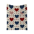 4th of July Flannel Blanket Throw,Patriotic Blanket Printing ...