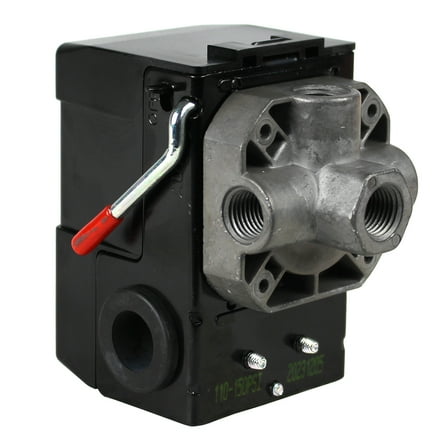 Heavy Duty Air Compressor Pressure Switch 90-125 PSI, Easy Single Port ...