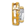 14k Solid Yellow Gold 2 3/8ct Lab Grown Diamond VS+ F+ Love Heart Halo ...